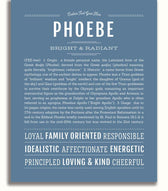 Phoebe | Name Art Print – Name Stories