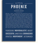 Phoenix (female) | Name Art Print – Name Stories