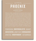 Phoenix (male) | Name Art Print – Name Stories