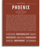 Phoenix (male) | Name Art Print – Name Stories