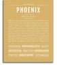 Phoenix Personalized Name Meaning Art Prints – Name Stories