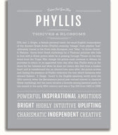 Phyllis | Name Art Print – Name Stories