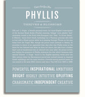 Phyllis | Name Art Print – Name Stories