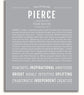 Pierce | Name Art Print – Name Stories