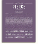Pierce | Name Art Print – Name Stories