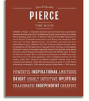 Pierce | Name Art Print – Name Stories