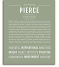 Pierce | Name Art Print – Name Stories