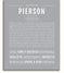 Pierson | Name Art Print – Name Stories