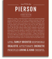 Pierson | Name Art Print – Name Stories