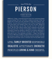 Pierson | Name Art Print – Name Stories