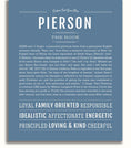 Pierson | Name Art Print – Name Stories
