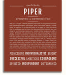 Piper | Name Art Print – Name Stories