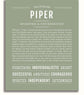 Piper | Name Art Print – Name Stories