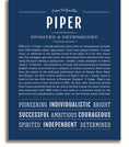 Piper | Name Art Print – Name Stories