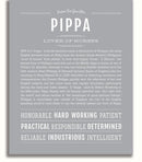 Pippa Personalized Name Meaning Art Prints – Name Stories