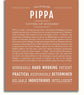 Pippa | Name Art Print – Name Stories