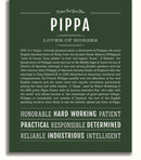 Pippa | Name Art Print – Name Stories