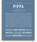 Pippa | Name Art Print – Name Stories