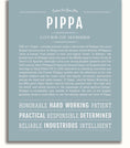 Pippa | Name Art Print – Name Stories