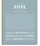Pippa Personalized Name Meaning Art Prints – Name Stories