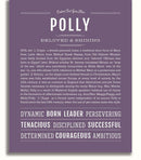Polly | Name Art Print – Name Stories