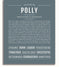 Polly | Name Art Print – Name Stories