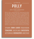 Polly | Name Art Print – Name Stories