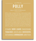 Polly | Name Art Print – Name Stories