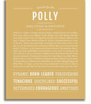 Polly | Name Art Print – Name Stories
