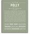 Polly Personalized Name Meaning Art Prints – Name Stories