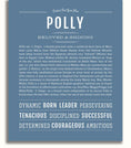 Polly | Name Art Print – Name Stories