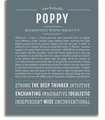 Poppy | Name Art Print – Name Stories