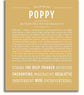 Poppy | Name Art Print – Name Stories