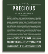 Precious | Name Art Print – Name Stories
