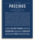 Precious | Name Art Print – Name Stories