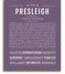 Presleigh | Name Art Print – Name Stories