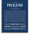 Presleigh Personalized Name Meaning Art Prints – Name Stories