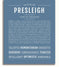 Presleigh | Name Art Print – Name Stories