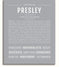 Presley Personalized Name Meaning Art Prints – Name Stories