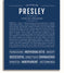 Presley Personalized Name Meaning Art Prints – Name Stories
