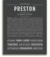 Preston | Name Art Print – Name Stories