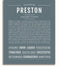 Preston | Name Art Print – Name Stories