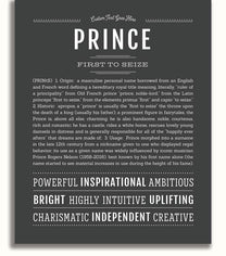 Prince | Name Art Print – Name Stories
