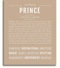 Prince | Name Art Print – Name Stories