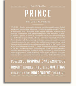 Prince | Name Art Print – Name Stories