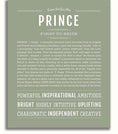 Prince | Name Art Print – Name Stories