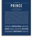 Prince | Name Art Print – Name Stories