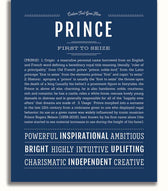 Prince | Name Art Print – Name Stories