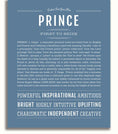 Prince | Name Art Print – Name Stories