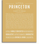 Princeton | Name Art Print – Name Stories
